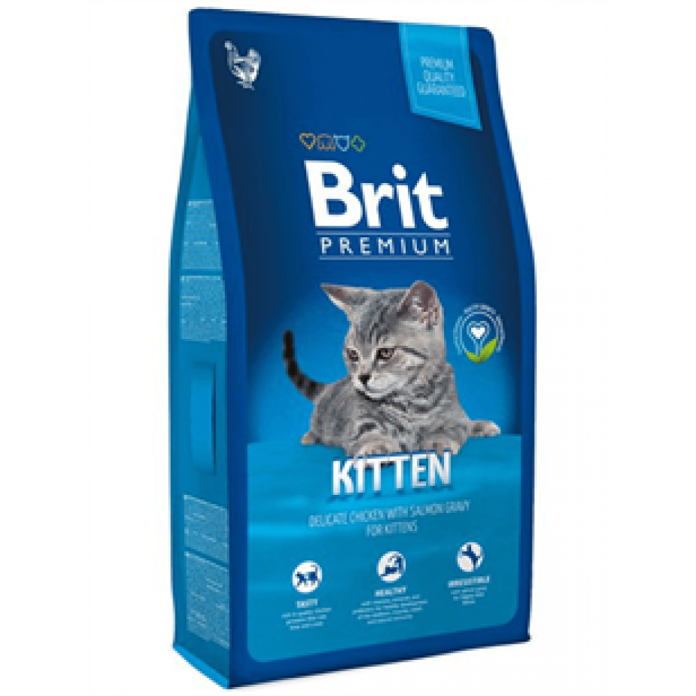 Brit Premium Kitten Tavuk ve Somonlu Yavru Kedi Maması 8 Kg