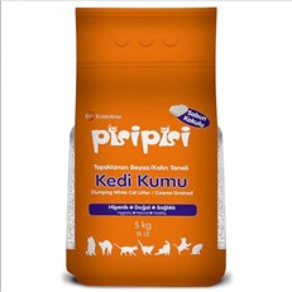 Pisi Pisi Sabunlu Topaklanan Bentonit Kedi Kumu Kalın 5 Kg