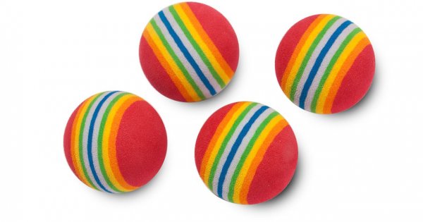 Karlie Plastik Top Oyuncak 4Cm 4Lü