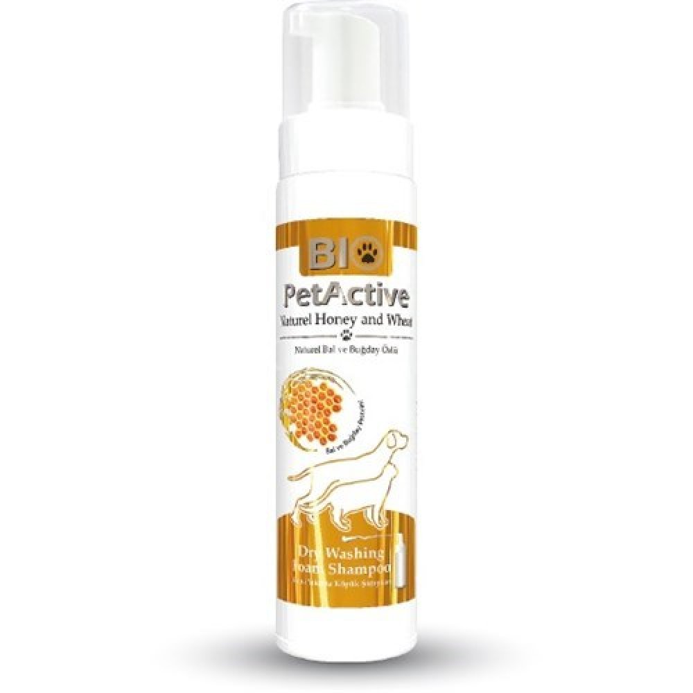 Bio Pet Active Bal Özlü Kuru Köpük Yıkama Şampuanı 200 ml
